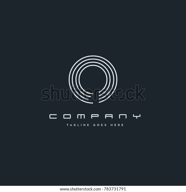 Letter O Line Logo Icon Stroke Stock Vector (Royalty Free) 783731791 ...