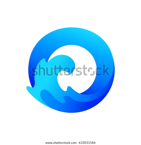Letter O Ocean Logo Stock Vector (Royalty Free) 633031586