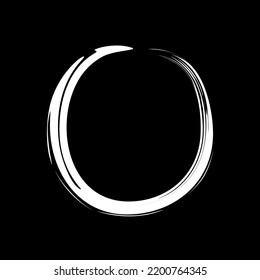 Letter O On Black Background Stock Vector (Royalty Free) 2200764345 ...