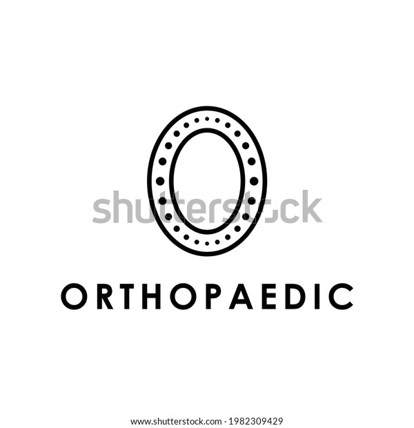 Letter O Orthopaedic Surgery Logo Design Stock Vector (Royalty Free ...