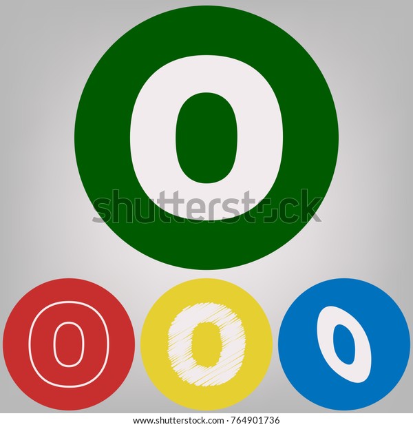Letter O Sign Design Template Element Stock Vector (Royalty Free ...