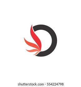 Letter O Wing Logo Vector Stock Vector (Royalty Free) 554224798