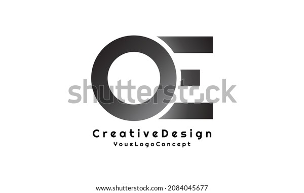 Letter Oe Logo Icon Design Template Stock Vector (Royalty Free ...