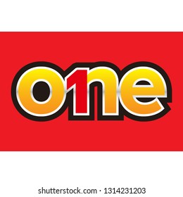 Letter One Logo Vector Stock Vector (Royalty Free) 1314231203 ...