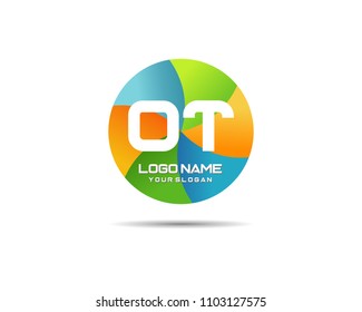 Letter Ot Modern Shape Logo Design Stock Vector (Royalty Free) 1103127575