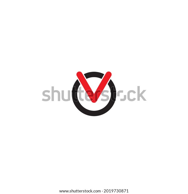 Letter Ov Simple Symbol Logo Vector Stock Vector (Royalty Free ...