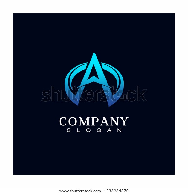 Letter Oval Circle Logo Design Vector Stock Vector (Royalty Free ...
