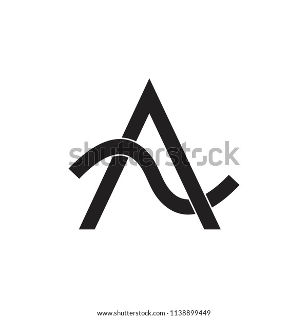 Letter Overlapping Lines Logo Vector Stock Vector (Royalty Free ...