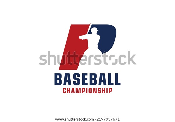 Letter P Baseball Logo Design Vector Stock Vector (Royalty Free ...
