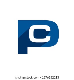 Letter P C Vector Logo Design Stock Vector (Royalty Free) 1576552213 ...