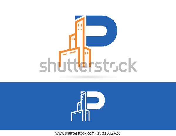 Letter P City Logo Design Vector Stock Vector (Royalty Free) 1981302428 ...