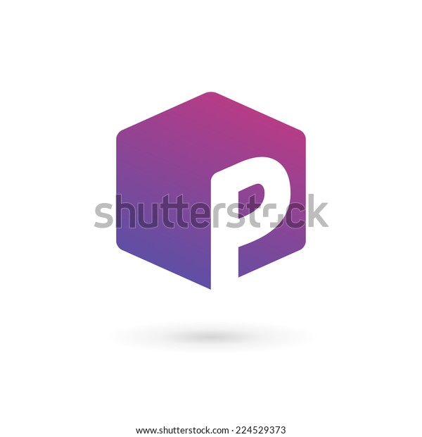 Letter P Cube Logo Icon Design Stock Vector (Royalty Free) 224529373