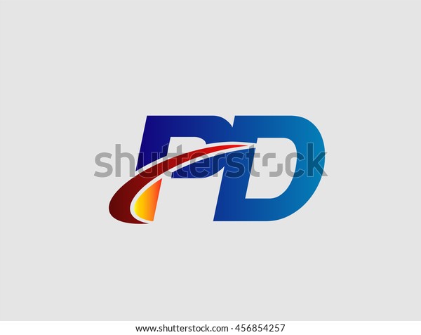 Letter P D Logo Stock Vector (Royalty Free) 456854257 | Shutterstock