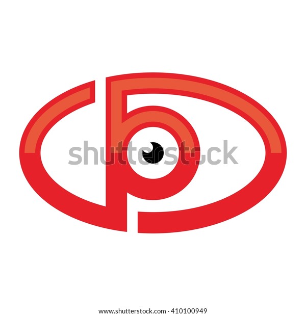 Letter P Eye Logo Vector Stock Vector (Royalty Free) 410100949 ...