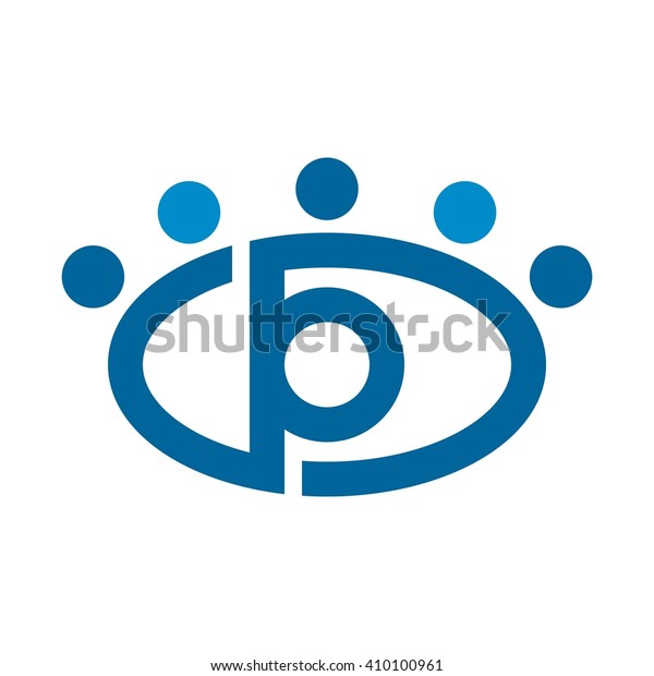 Letter P Eye Logo Vector Stock Vector (Royalty Free) 410100961 ...
