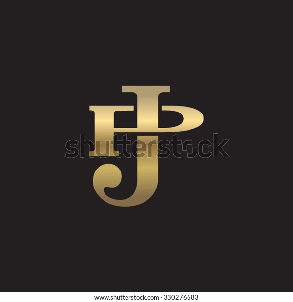 Letter P J Monogram Logo Stock Vector (Royalty Free) 330276683