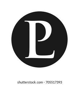 Letter P L Vector Logo Stock Vector (Royalty Free) 705517393 | Shutterstock