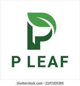 Letter P Leaf Logo Stock Vector (Royalty Free) 2197205305 | Shutterstock