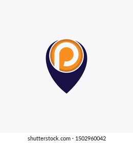 Letter P Location Creative Modern Logo Stock Vector (Royalty Free ...