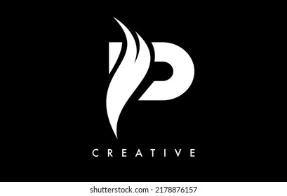 Letter P Logo Icon Design Swoosh Stock Vector (Royalty Free) 2178876157 ...