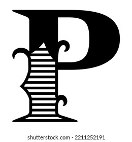 Letter P Logo Monogram Symbol Name Stock Vector (Royalty Free ...