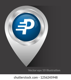 Letter P Map Pin Logo Concept 스톡 벡터(로열티 프리) 1256245948 | Shutterstock