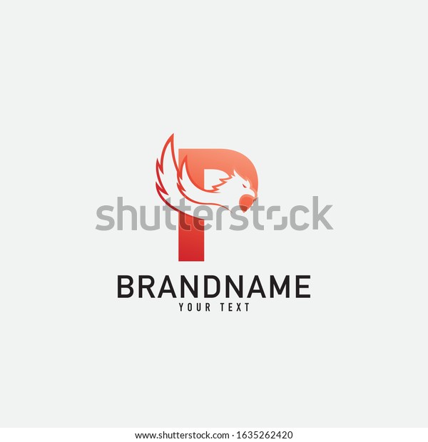 Letter P Phoenix Vector Royalty Logo: เวกเตอร์สต็อก (ปลอดค่าลิขสิทธิ์ ...