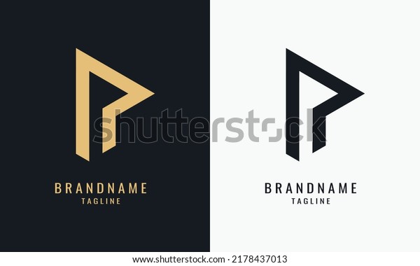 Letter P R Logo Design Premium Stock Vector (Royalty Free) 2178437013 ...
