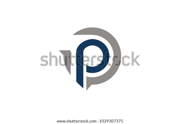Letter P Round Logo Stock Vector (Royalty Free) 1029307375 | Shutterstock