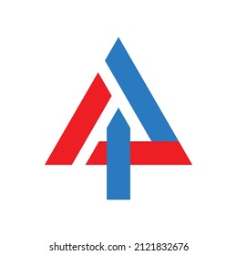 Letter P Triangle Logo Design Stock Vector (Royalty Free) 2121832676 ...