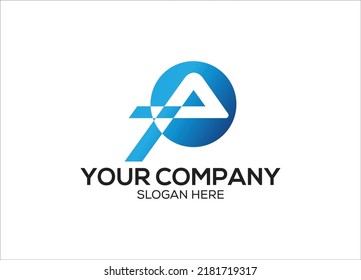 Letter P Unique Logo Design Icon Stock Vector (Royalty Free) 2181719317 ...
