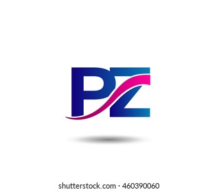 Letter P Z Monogram Logo: vector de stock (libre de regalías) 460390060 ...