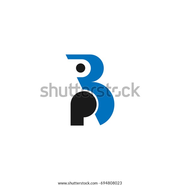 Letter Pb Logo Design Idea Vector: vector de stock (libre de regalías ...