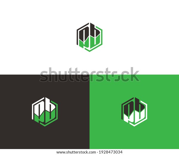 Letter Pb Pd Logo Abstract Alphabet Stock Vector (Royalty Free ...