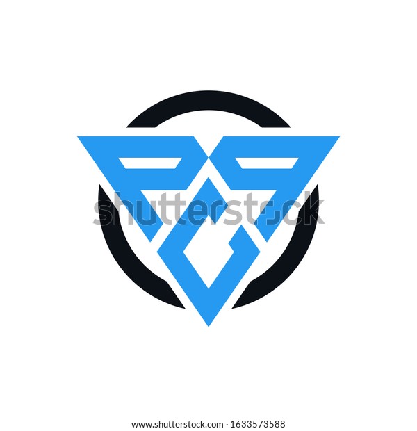 Letter Pcp Circle Logo Modern Graphic Stock Vector (Royalty Free ...
