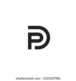 Letter Pd Dp Logo Icon Design Stock Vector (Royalty Free) 2195337981 ...