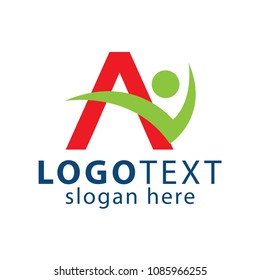 Letter People Logo Vector Stock Vector (Royalty Free) 1085966255 ...
