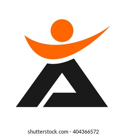 Letter Person Symbol Logo Vector Stock Vector (Royalty Free) 404366572 ...