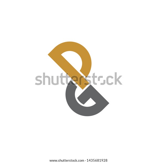 Letter Pggp Simple Logo Design Vector Stock Vector (Royalty Free ...