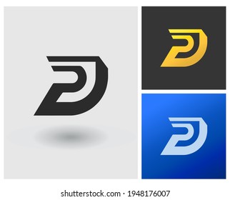Letter Pj Pd Logo Creative Gradient Stock Vector (Royalty Free ...