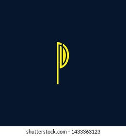 Letter Pp Line Logo Design Clean Stock Vector (Royalty Free) 1433363123 ...