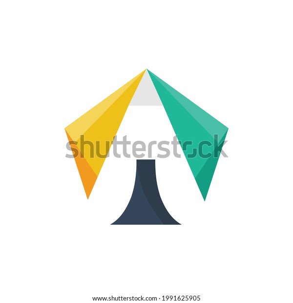 Letter Prism Polygon Logo Design Stock Vector (Royalty Free) 1991625905 ...