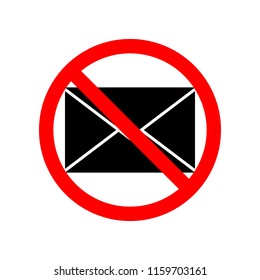 Stop Ban Sign Mailbox Flag Icon Stock Vector (Royalty Free) 1229706913