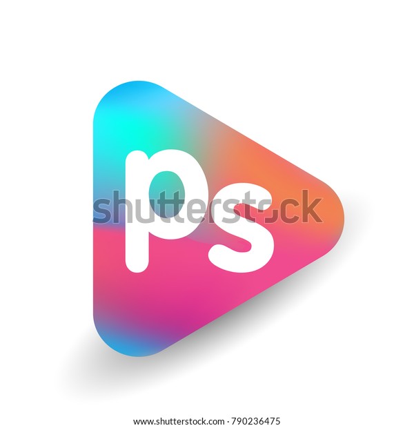 Letter Ps Logo Triangle Shape Colorful Stock Vector (Royalty Free ...