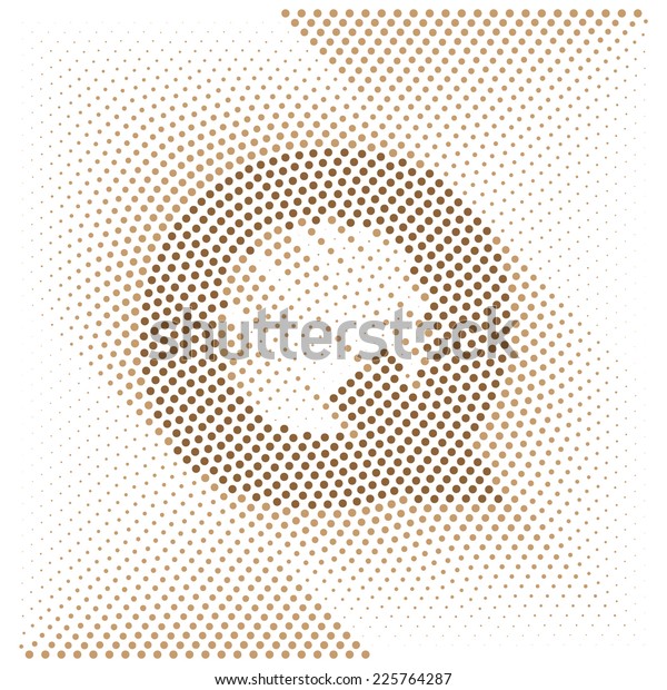 Letter Q Abstract Dotted Optical Illusion Stock Vector (Royalty Free ...