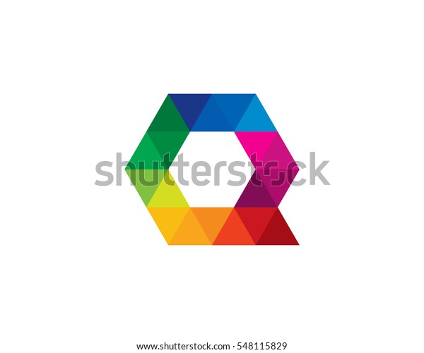 Letter Q Creative Colorful Triangle Logo Stock Vector (Royalty Free ...