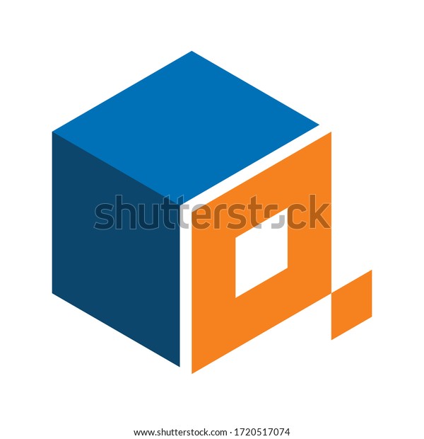 Letter Q Cube Design Log Technology Stock Vector (Royalty Free ...