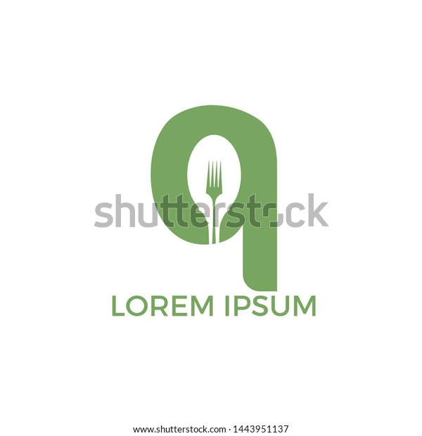 Letter Q Food Logo Vector Illustration Stock Vector (Royalty Free ...