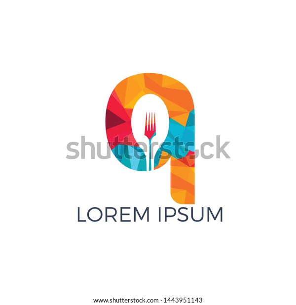 Letter Q Food Logo Vector Illustration Stock Vector (Royalty Free ...