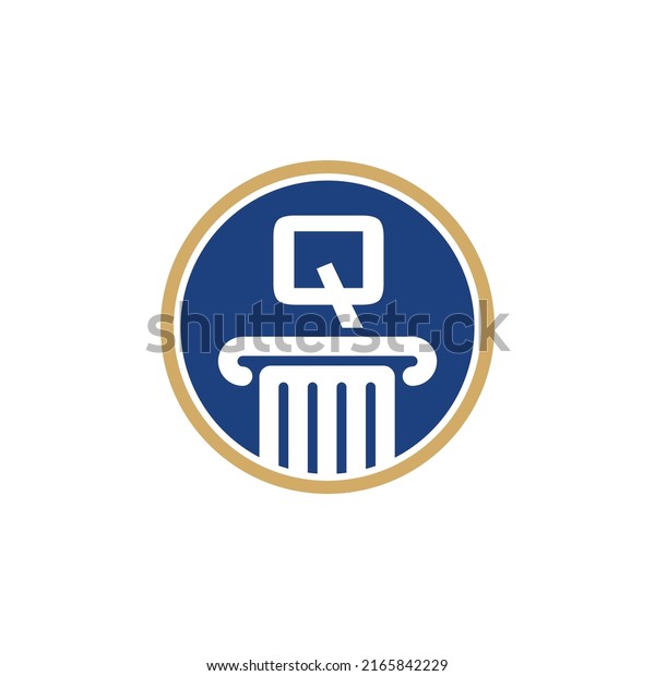 Letter Q Law Logo Vector 012 Stock Vector (Royalty Free) 2165842229 ...